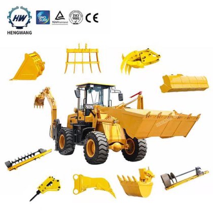 Hengwang HW25-30 2.5Tons Wheel Loaders Backhoe Digger Excavators With ...