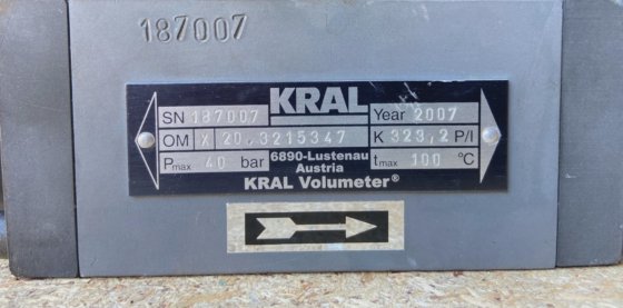 Kral Volumeter OMX 20 flow meter .de in Bialogard, West Pomeranian, Poland