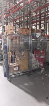 Metro Security Cage Cart and Contents in Canada