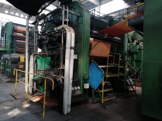 Comerio Ercole 2300mm wide 4 roll inverted L Calender in United Kingdom