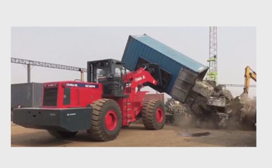 Container Stacker/Cotainer Automatic Discharge Machine/Container Unload ...