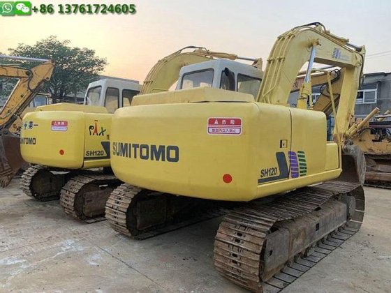 0.5M3 semi auto excavator Sumitomo SH120, 12T Japan excavator Sumitomo ...