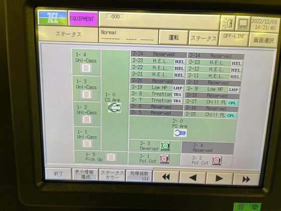 TEL ACT8 2C1D Coater Developer in Asia