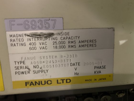 FANUC RJ3IB ROBOT CONTROL CABINET ONLY COMPLETE in Imlay City, MI, USA