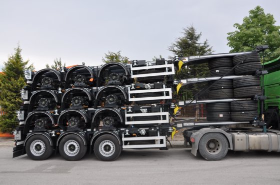 HIGH CUBE EXTENDABLE CONTAINER CHASSIS in Konya, Turkey