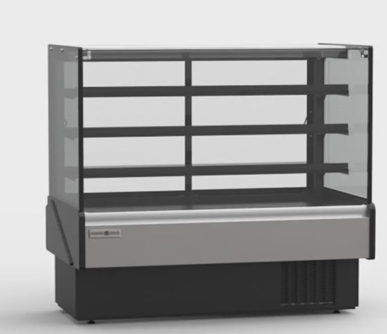 HydraKool KBD-FG-60-D 60" Flat Glass Non-Refrigerated Bakery Display ...