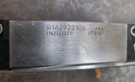 REXROTH 7210 485 2010mm LINEAR RAIL W/ X2 R162922106 Linear Bearing ...
