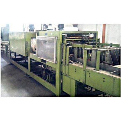 AUTOMATIC SHRINK WRAPPING MACHINE with flat layer distributor loader in ...