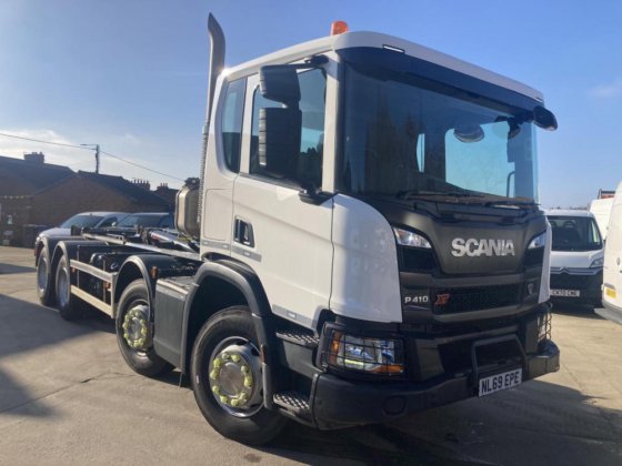 2019 SCANIA P410 XT 8x4 HOOK LOADER MULTILIFT ULTMA 24 EQUIPMENT Euro 6 ...
