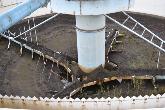 Westech thickener 115 ft (35 Meter) Column Supported clarifier in ...
