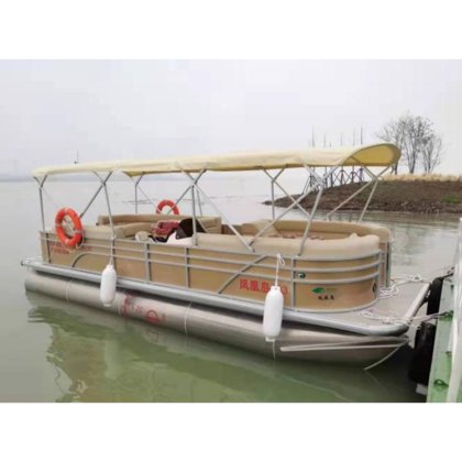Aluminum Pontoon Recreational River Party Deck Boat Pontoon Boat ...