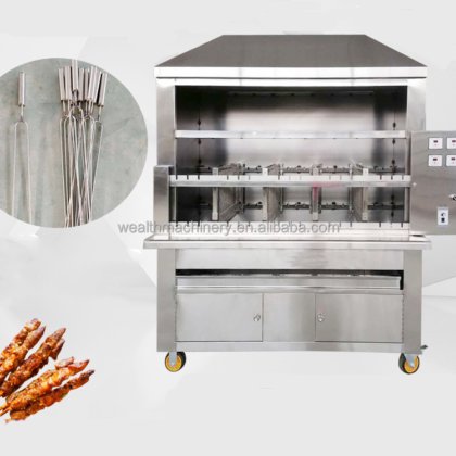 2021 Automatic rotating barbecue machine lamb Fish Lamb Leg Pork Shrimp ...