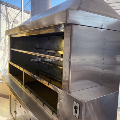 2021 Automatic rotating barbecue machine lamb Fish Lamb Leg Pork Shrimp ...