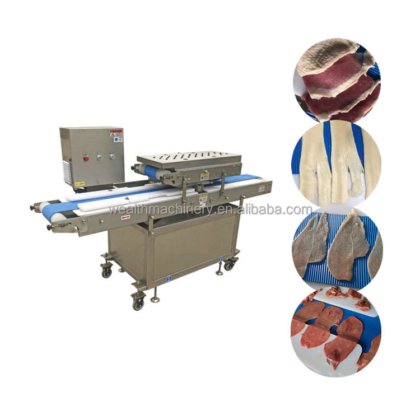 Automatic Fresh Chicken breast Fillet Slices Horizontal slicer for meat ...