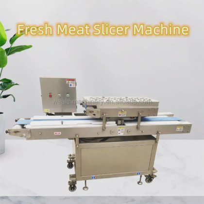 Automatic Fresh Chicken breast Fillet Slices Horizontal slicer for meat ...