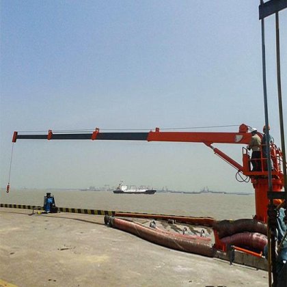 Mobile Telescopic Crane Forklift Jib Crane Telescope Lift Platform 24V ...