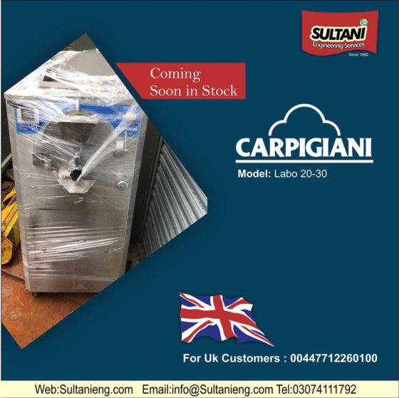 Carpigiani Italian Batch Freezer Labo 20-30 in Lahore, Pakistan