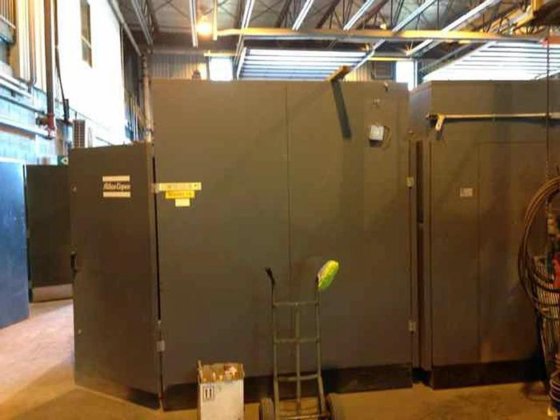 Atlas Copco 1600 CFM Air Compressors, Model GA315, Three available in USA