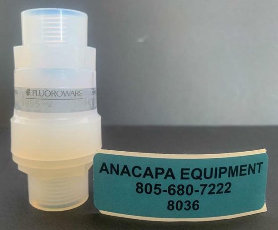 Fluoroware / Entegris 206-0855-2, 1/2" Check Valve Viton (8036)W in ...
