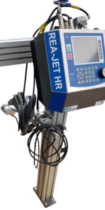 HR 2K inkjet printer barcode labeling in Würzburg, Bavaria, Germany