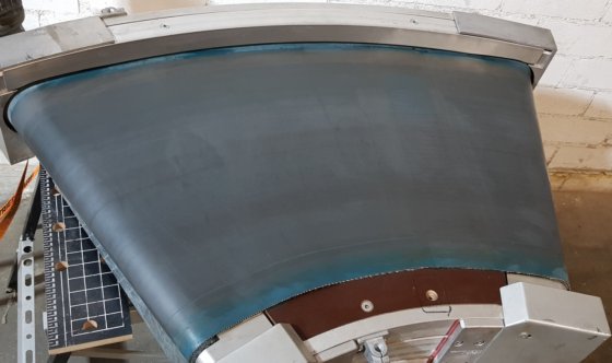 Transnorm belt curve conveyor left GKF 50°-740-550 IR700 in Würzburg ...