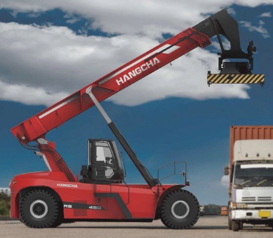 China Hangcha RS4531CH-Xrw86 45 Ton Container Reach Stacker in Shanghai ...