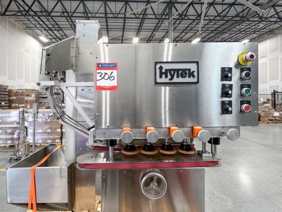 Hytek 4 Spindle Capper with Elevator and hopper in Georgia, USA