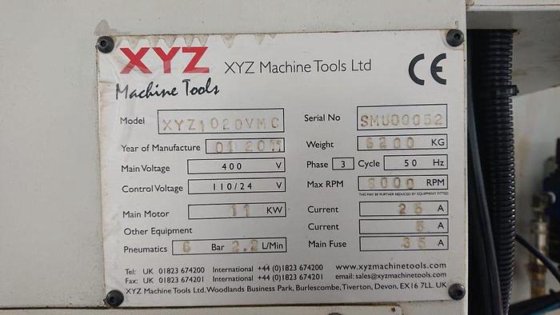 2011 XYZ 1020 VMC WITH 4th/5th AXIS in Navi Mumbai, India