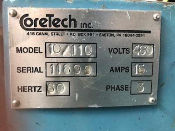 Coretec Core Cutter Model 10-110 in Massachusetts, USA
