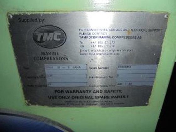 TMC TAMROTOR EMC21-8EANA DECK AIR COMPRESSOR in India