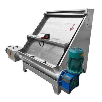 Inclined screen type poultry manure processing machine/manure solids ...