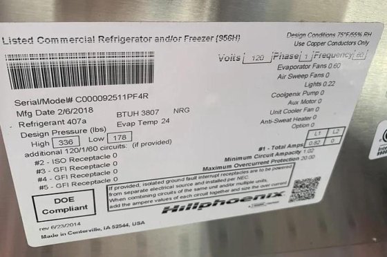 Hill Phoenix PF4R 4’ Refrigerated Multi Deck Display Case in Grand ...