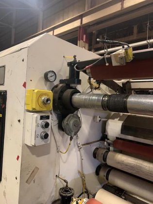 62" TITAN MODEL SR5 CANTILEVERED DUPLEX SLITTER REWINDER 24" OD REWIND ...