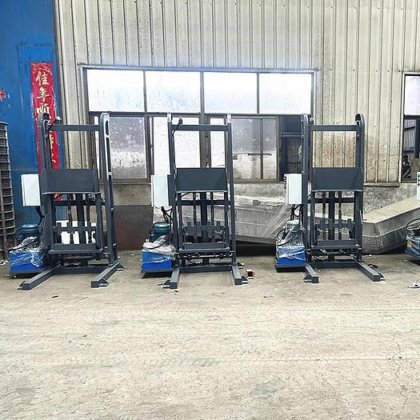 1.5M garbage bin vertical dumping elevator/trash can lift elevator ...