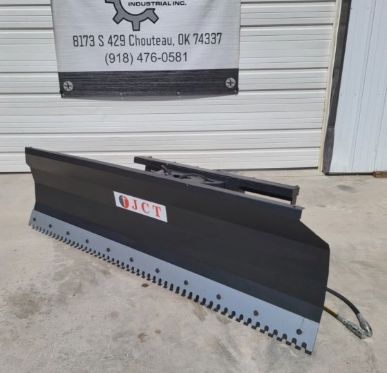 Skid Steer JCT 84 inch Push Dozer Snow Plow Blade Hydraulic Attachment ...