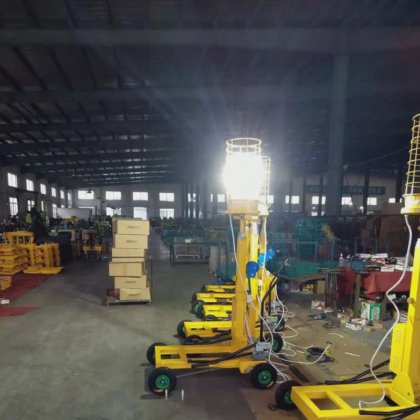 Portable 5KW Flood Diesel Generator Battery Powered Mounted LED ...