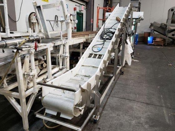 Cleated Incline Conveyor with Diverter Conveyor in Abbotsford, British ...