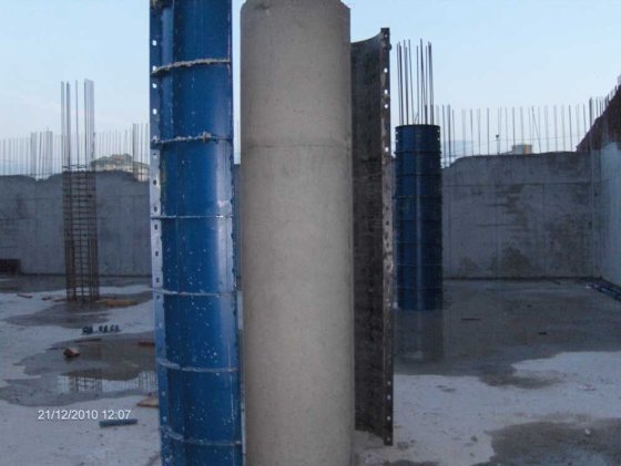 ASYAPI Circular Steel Column Formworks in İstanbul, Turkey