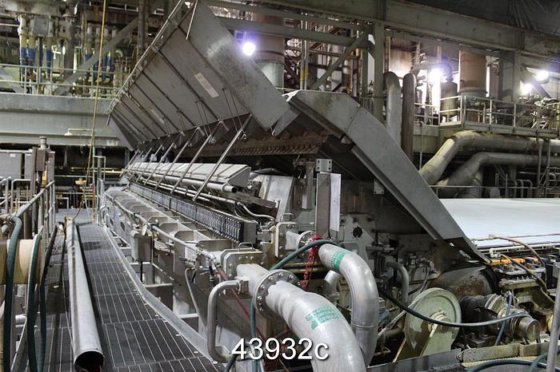 290" Trim Complete Fourdrinier Paper Machine, with Metso Dilution ...