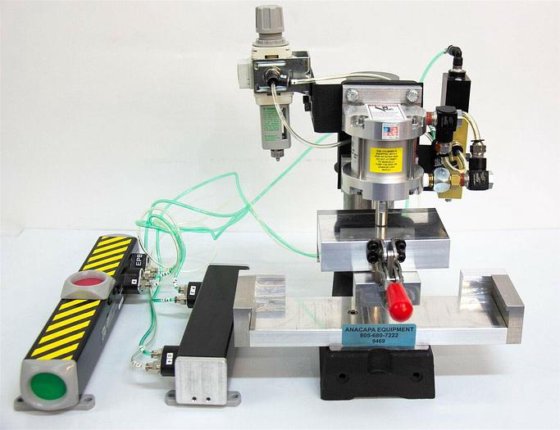Air-mite DPS4 Pneumatic Press 400# Safety Control V4216 Custom Fixture ...