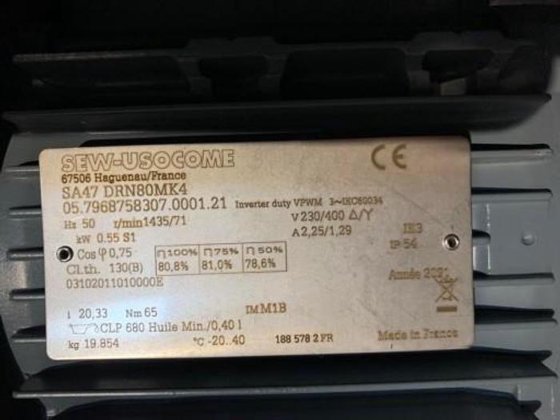 SEW Servomotor SA47 DRN80MK4 500W in Warsaw, Poland