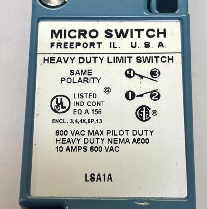 HONEYWELL,LSA1A,MICRO SWITCH LIMIT SWITCH NOS in Galion, OH, USA