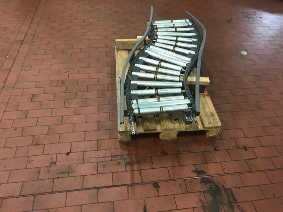 KNAPP roller conveyor curve curve conveyor S-curve in Krefeld, Germany