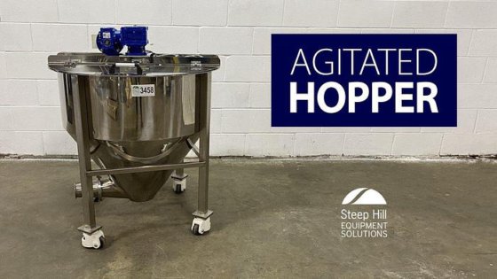 Lidded SS Hopper With Agitator in Abbotsford, British Columbia, Canada