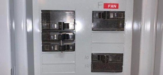 100A Square D Breaker Panelboard in Shippensburg, PA, USA