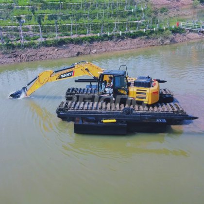 Rl-Ae30 Swamp Buggy Marsh Amphibious Excavator for Deep Water/River ...