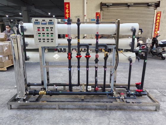 High Flow Rate Industrial RO System with Stainless Steel Frame in Henan ...