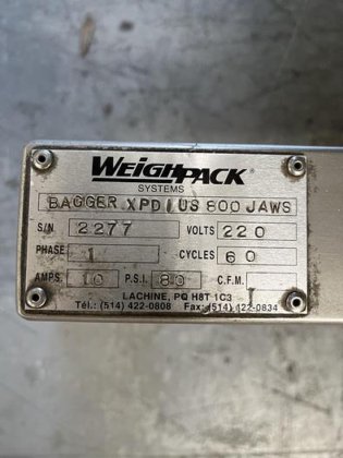 Weighpack VFFS Bagger in Canada