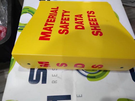 ULINE REPLACEMENT SAFETY DATA SHEETS (SDS) 3 1/2" BINDER in Largo, FL, USA