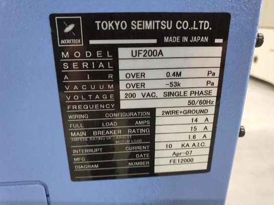 2007 Accretech/TSK UF200A in Asia